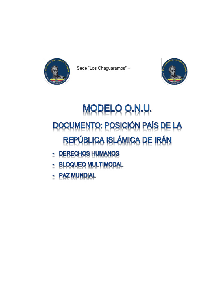 Modelo Onu | PDF | Nación | Derechos humanos