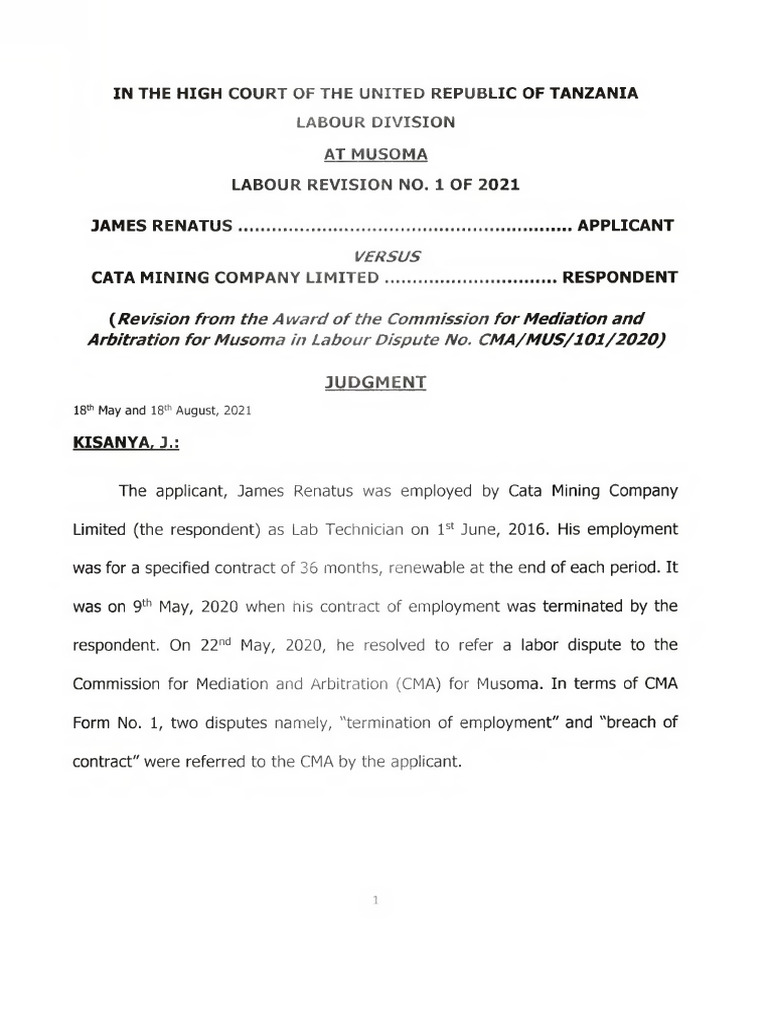 Differences Between Unfair Termination Vs Breach of Contract in Labour ...