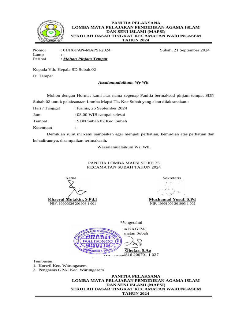 Undangan Mapsi | PDF
