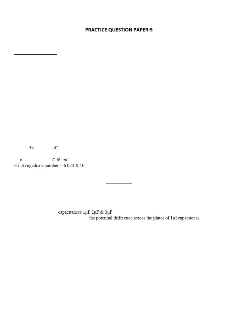 Physics Practice Question Paper 5 | PDF | P–N Junction | Semiconductors