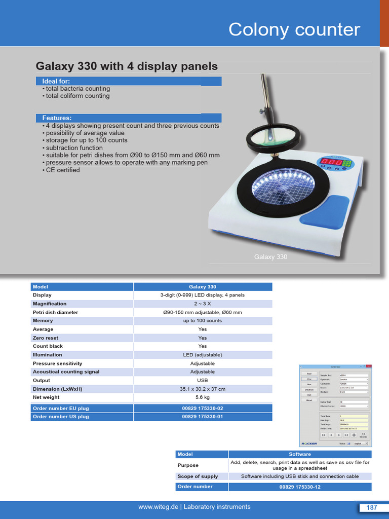 Colony Counter Galaxy 330 EU | PDF | Computer Engineering | Measuring ...