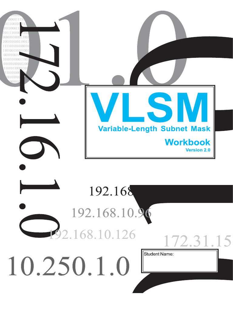 IPV4 VLSM Workbook Student Edition Ver 2 0 | PDF