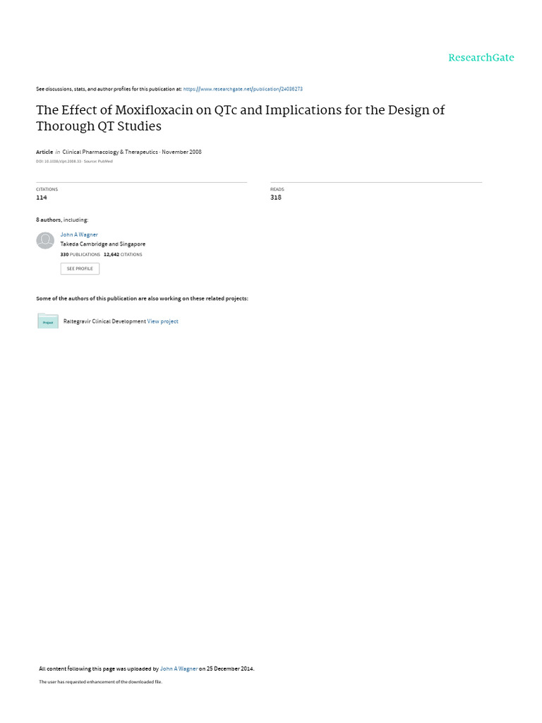 Bloomfield-Moxyfloksasin - QT | PDF | Electrocardiography