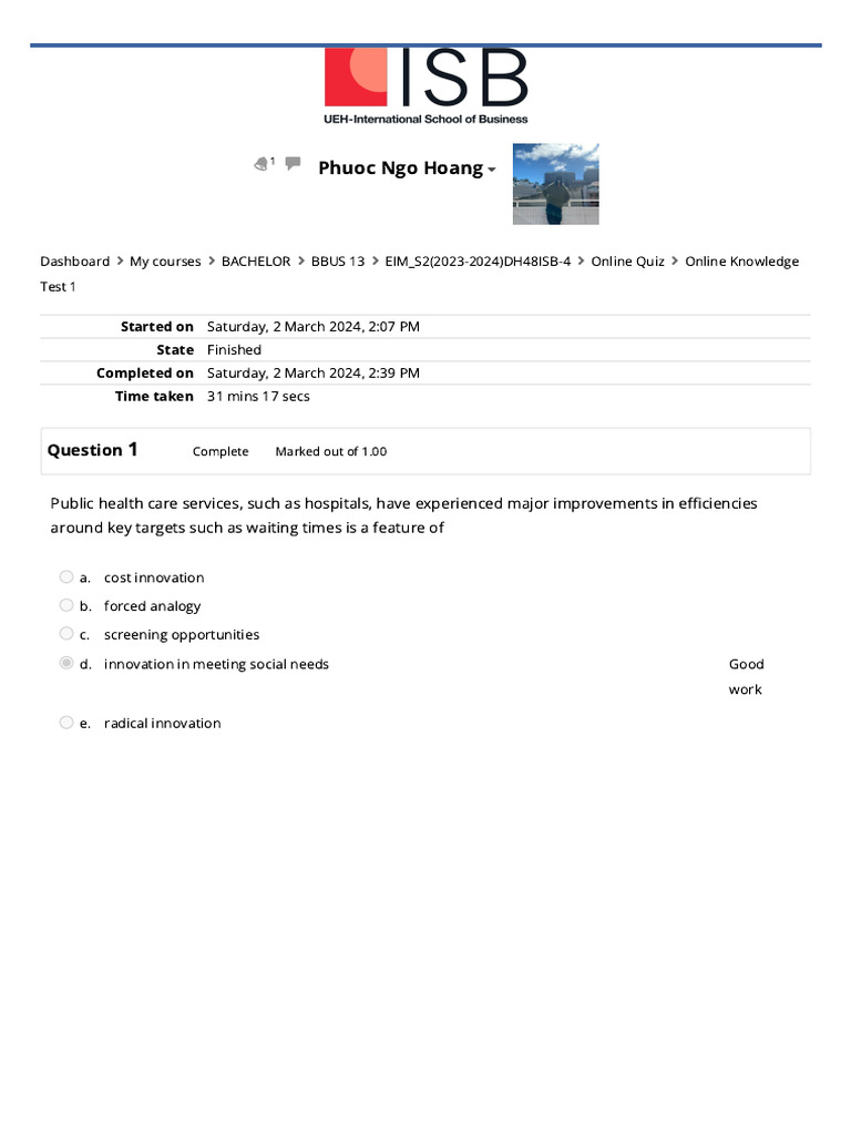 EIM-quiz-1 | PDF | Marketing | Creativity