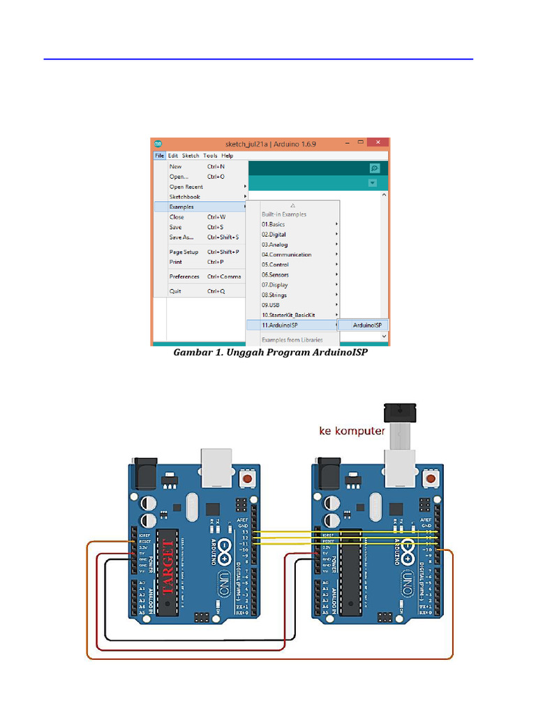 Mengisi Bootloader Pada Arduino DG Dua Buah Arduino Uno | PDF