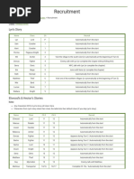 Characters of Songs of War: Ardoni Clans | PDF