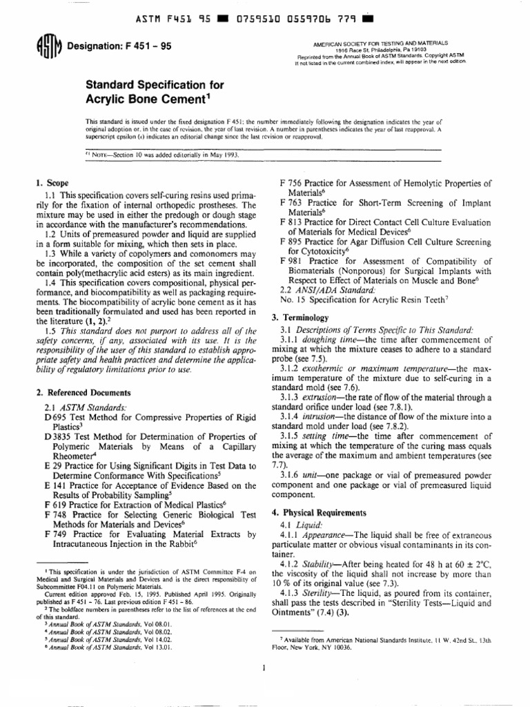 ASTM F451_1995 | PDF | Viscosity | Shear Stress