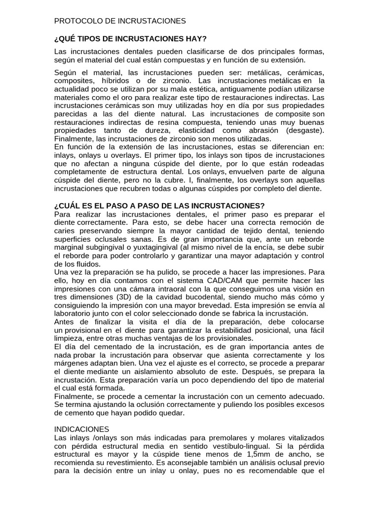 Protocolo de Incrustacion | PDF