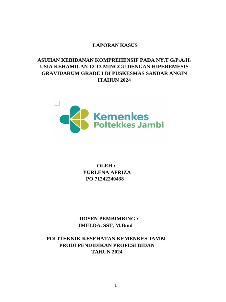 LK Kehamilan Heg Yurlena | PDF