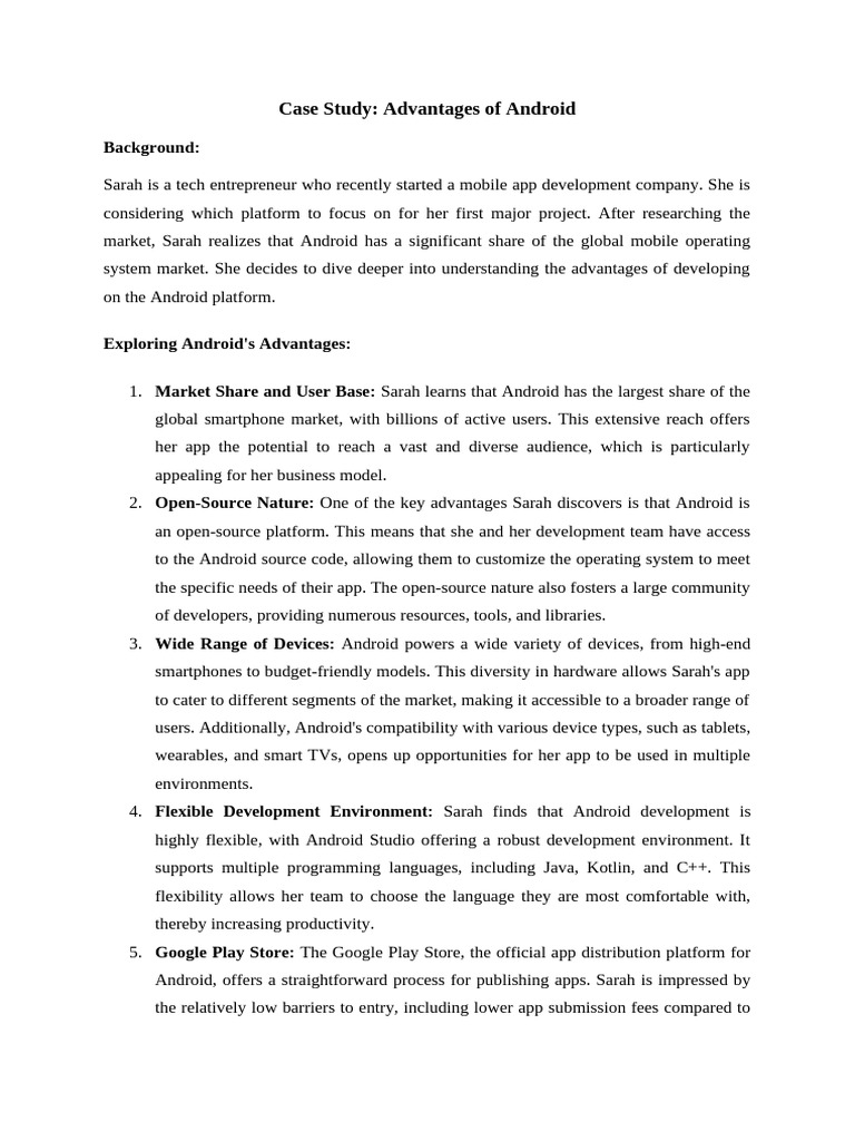 Android Case Study 2 | PDF | Android (Operating System) | Mobile App