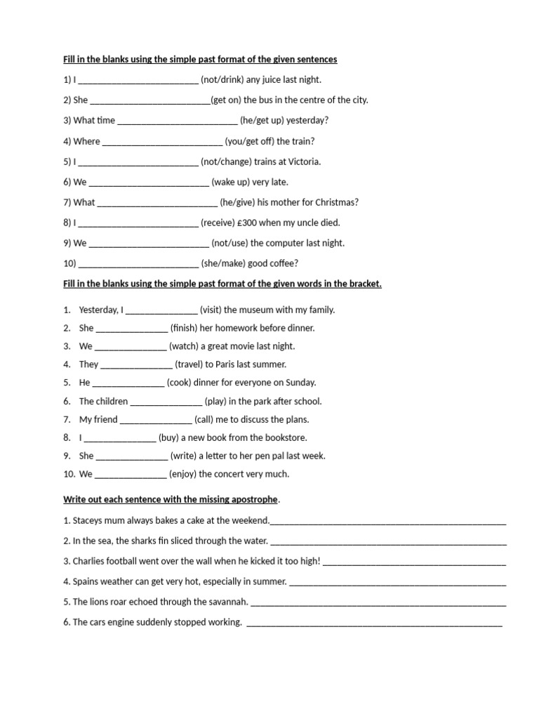 sim past gr 7-revision worksheet for Assessment 3 | PDF
