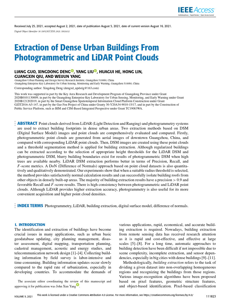 Extraction - of - Dense - Urban - Buildings - From - Photogrammetric - and - LiDAR - Point ...