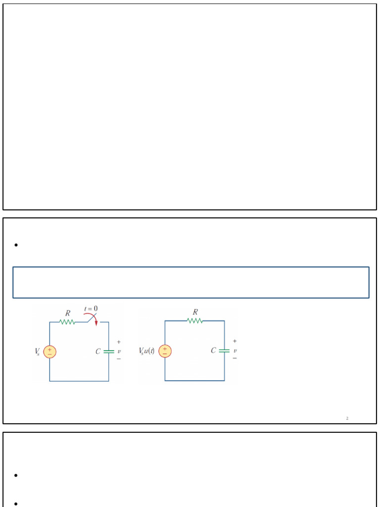 L5 - Transient Response (Forced Response) | PDF | Electrical Network | Capacitor