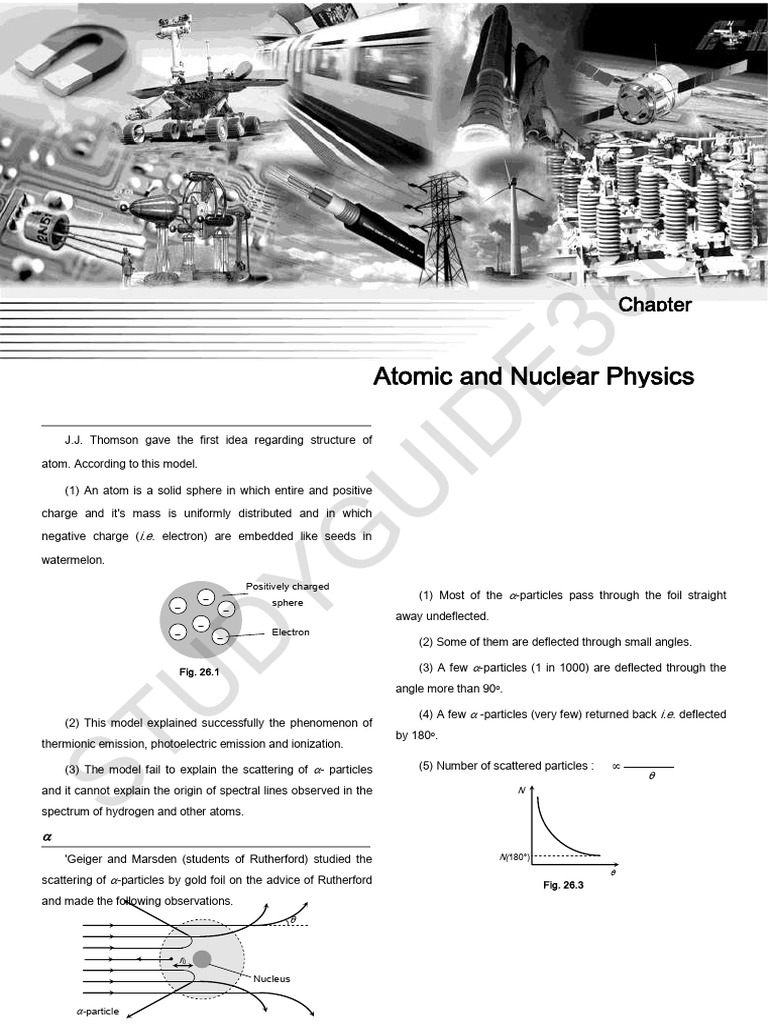 Physics Notes For Neet Chapter 26 | PDF | Neutron | Atomic Orbital