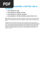 SCA Coffee Standards Overview | PDF | Coffee | Mycotoxin