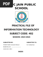 PRACTICAL FILE, Information Technology 402, 2022-23 | PDF | Computing ...