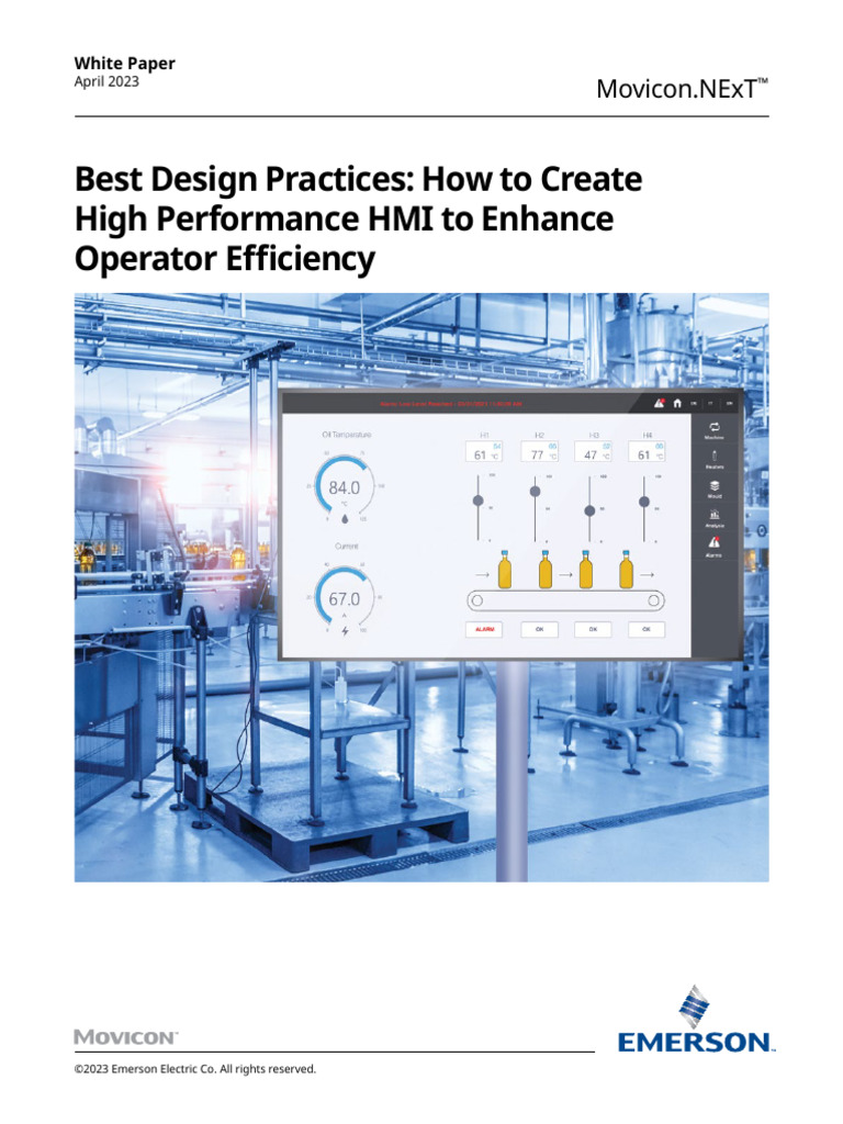 Best Practices For High Performance HMI Design White Paper ENUS 2023-03-24 | PDF | User ...