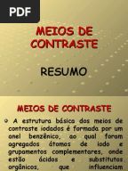 Contraste Radiológico - Iodo Bário Gadolíneo