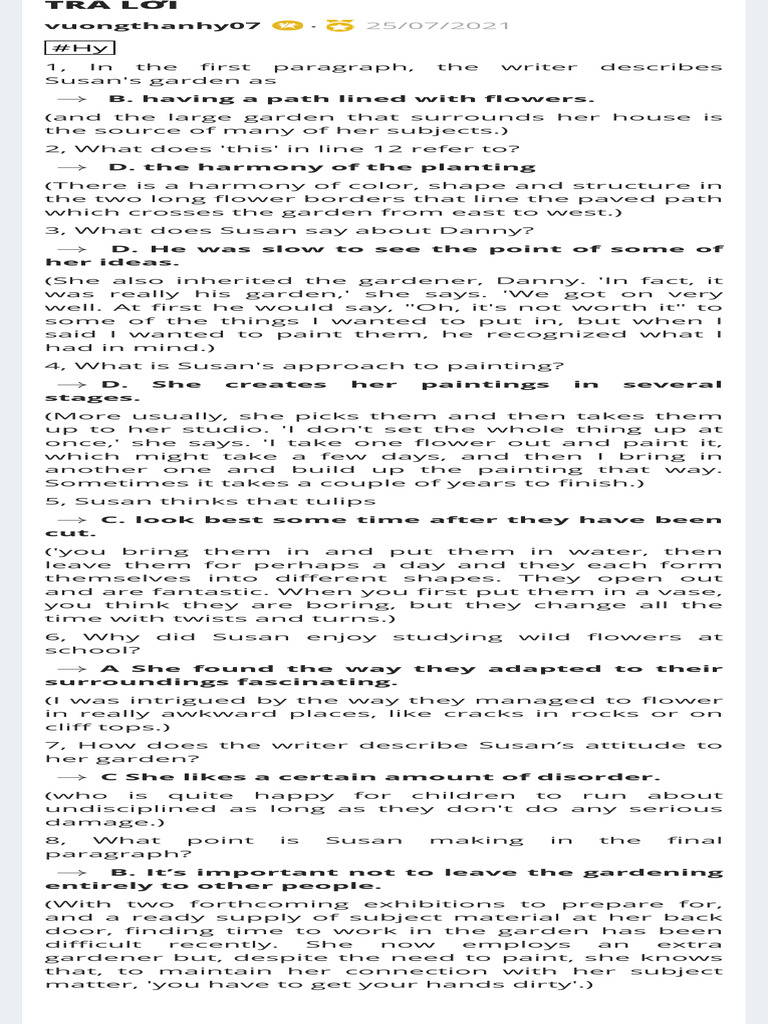 Artist Susan Shepherd Is Best Known For Her Flowe | PDF | Vietnam