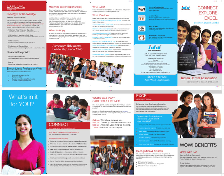 Student Membership Booklets | PDF | Dentistry | Professional Development