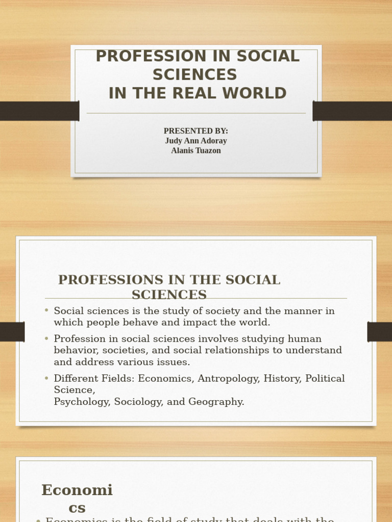 Profession Social Science | PDF