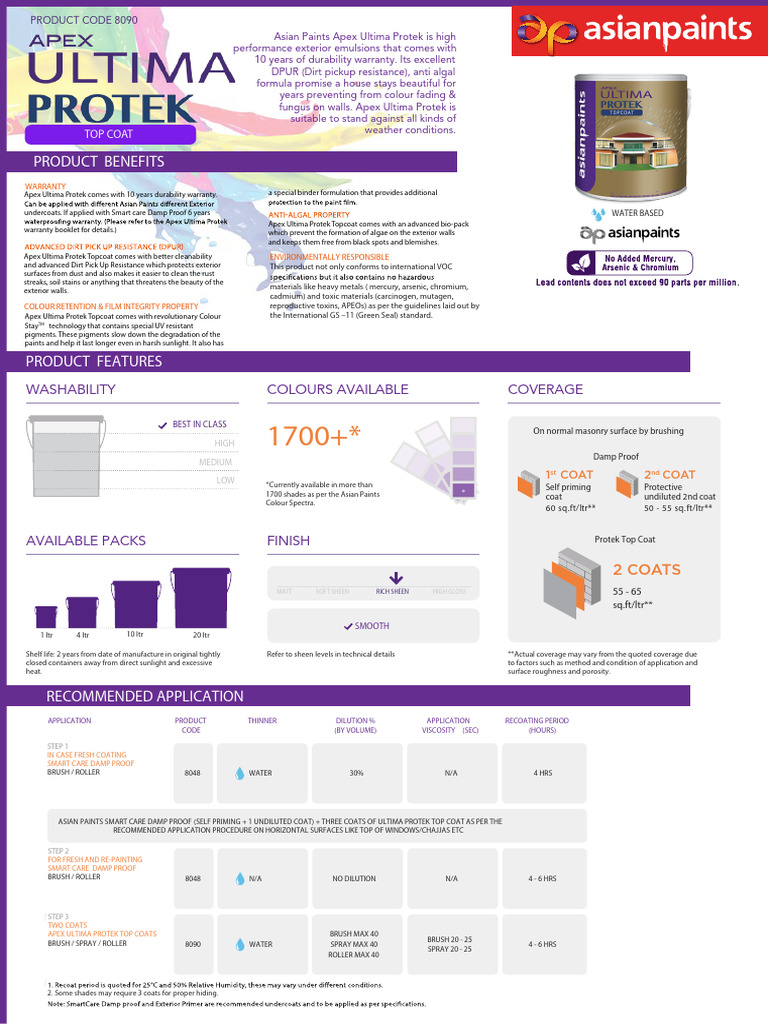 apex-ultima-protec-pis | PDF | Paint | Materials