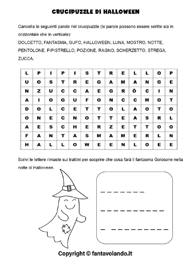 Crucipuzzle Halloween | PDF