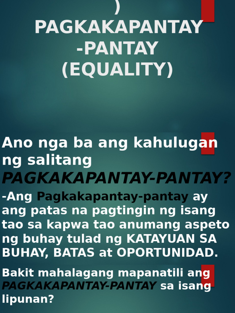 Values Restoration Equality | PDF