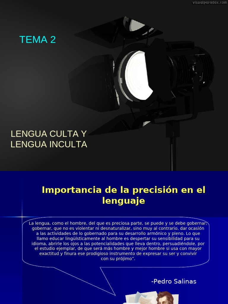 02.lengua Culta e Inculta | PDF | Adverbio | Palabra