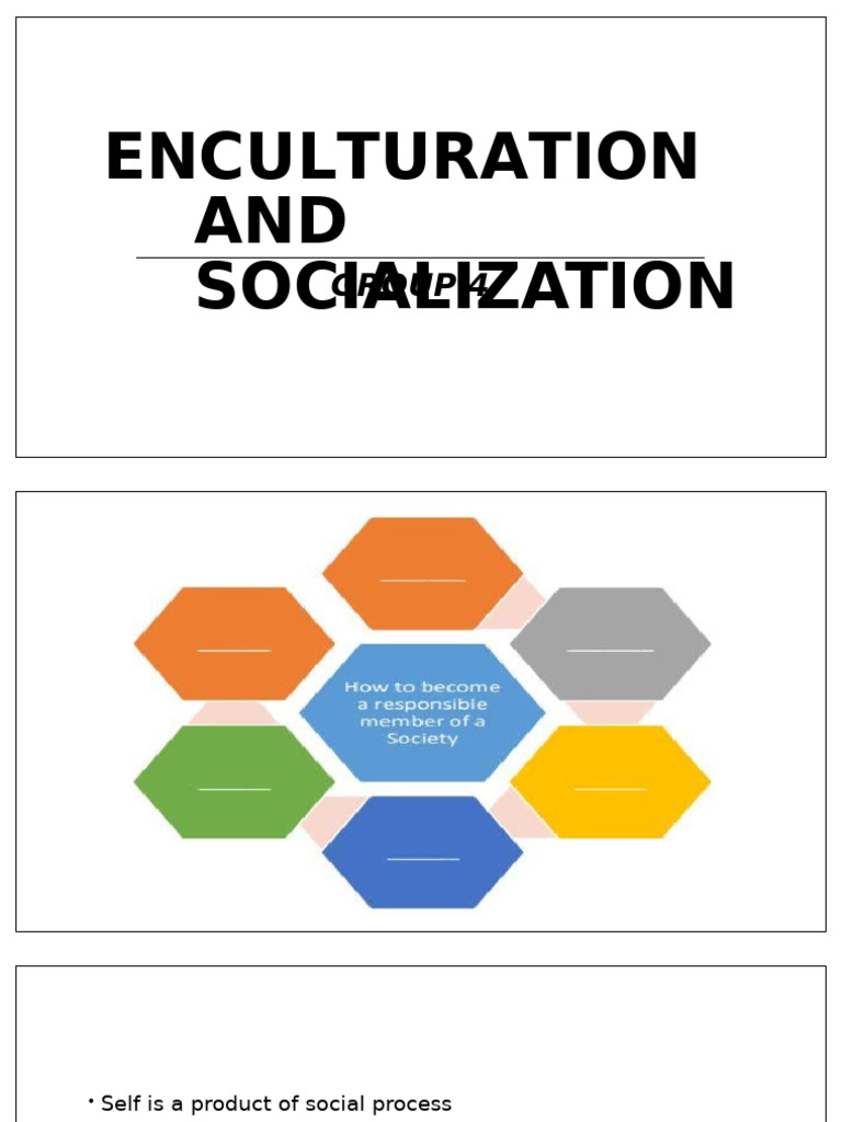 Group 4 Enculturation and Socialization | PDF | Socialization ...