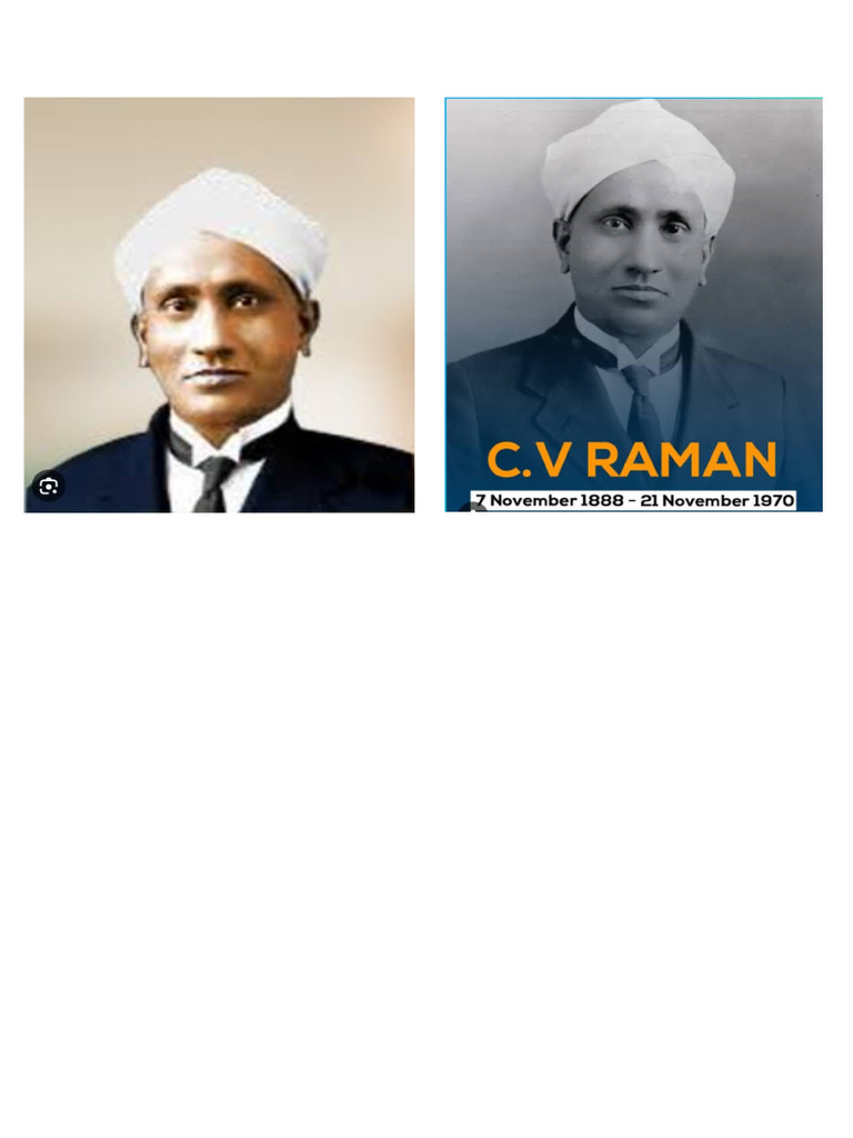 CV Raman | PDF