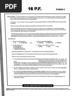 Questionnaire of 16 PF English Version | PDF | Psychology ...