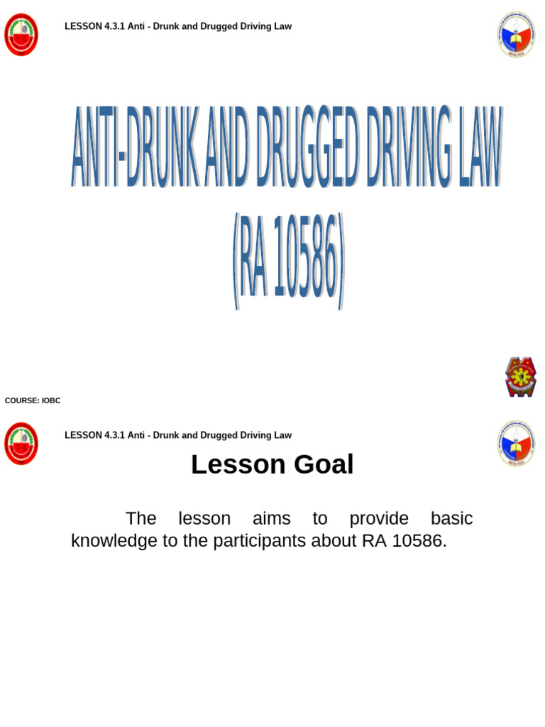 Understanding RA 10586: DUI Laws | PDF | Drunk Driving In The United ...