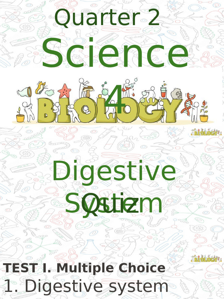 q2w2 Science4 Quiz Digestive System | PDF | Wellness | Science ...