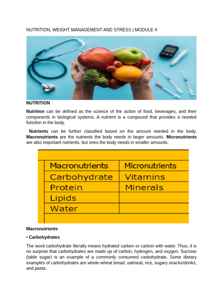 NUTRITION | PDF | Nutrients | Nutrition