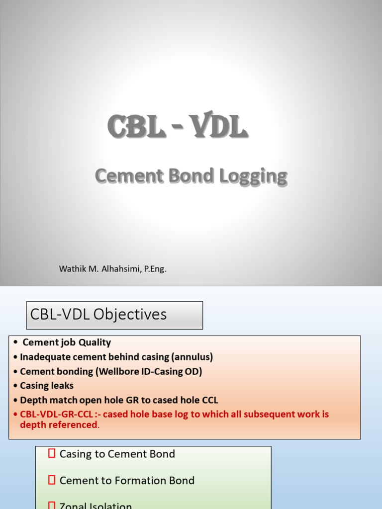 Cement Evaluation CBL VDL 1647842850 | PDF | Casing (Borehole) | Amplitude