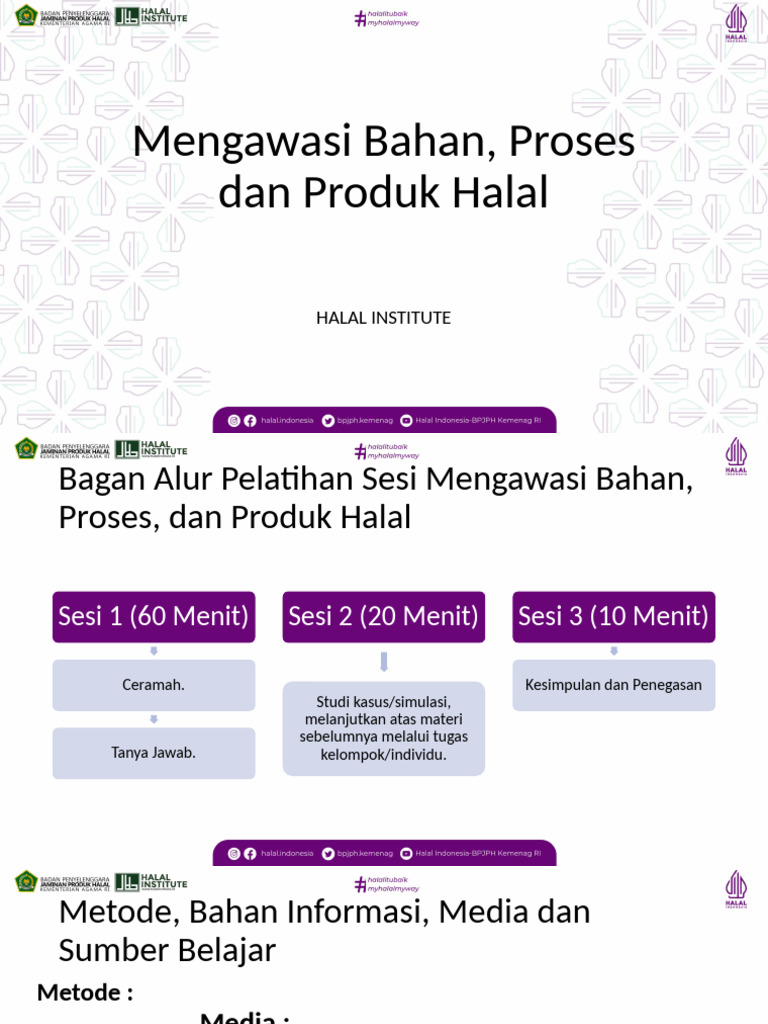 Mengawasi Bahan Proses Dan Produk Halal | PDF | Karier & Perkembangan