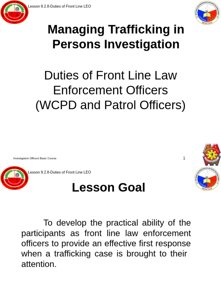 9.2.8 Duties of FLO | PDF | Government | Criminal Law