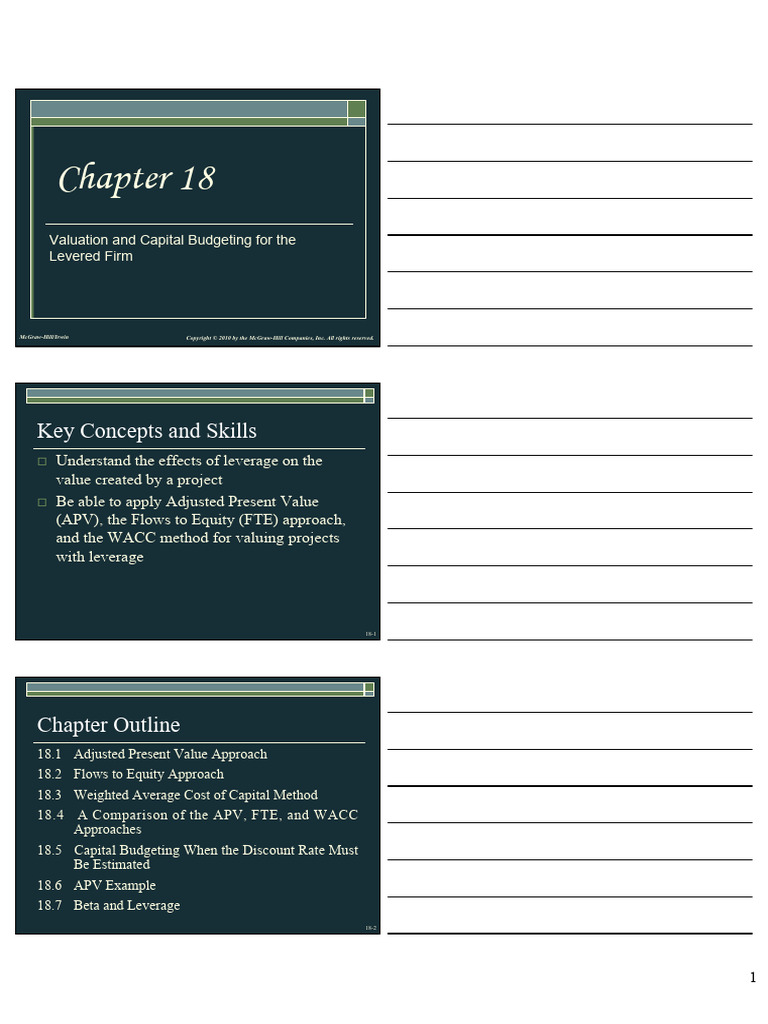 C18 | PDF | Capital Budgeting | Net Present Value