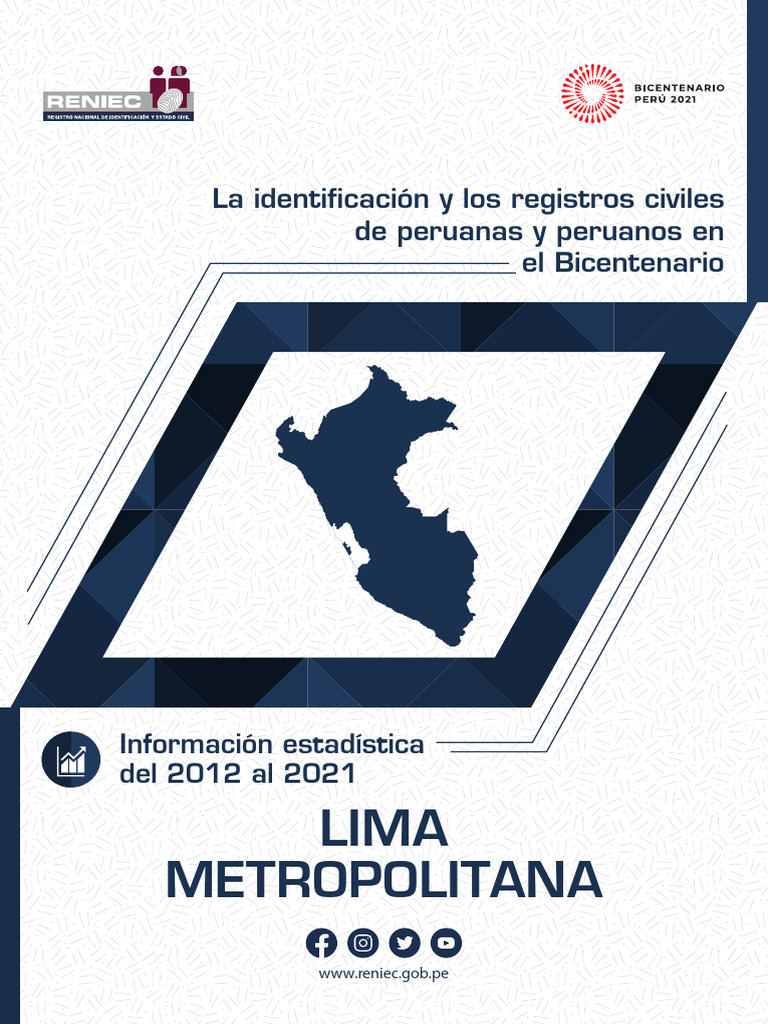 Estadísticas del Registro Civil en Lima | PDF | Documento de identidad ...