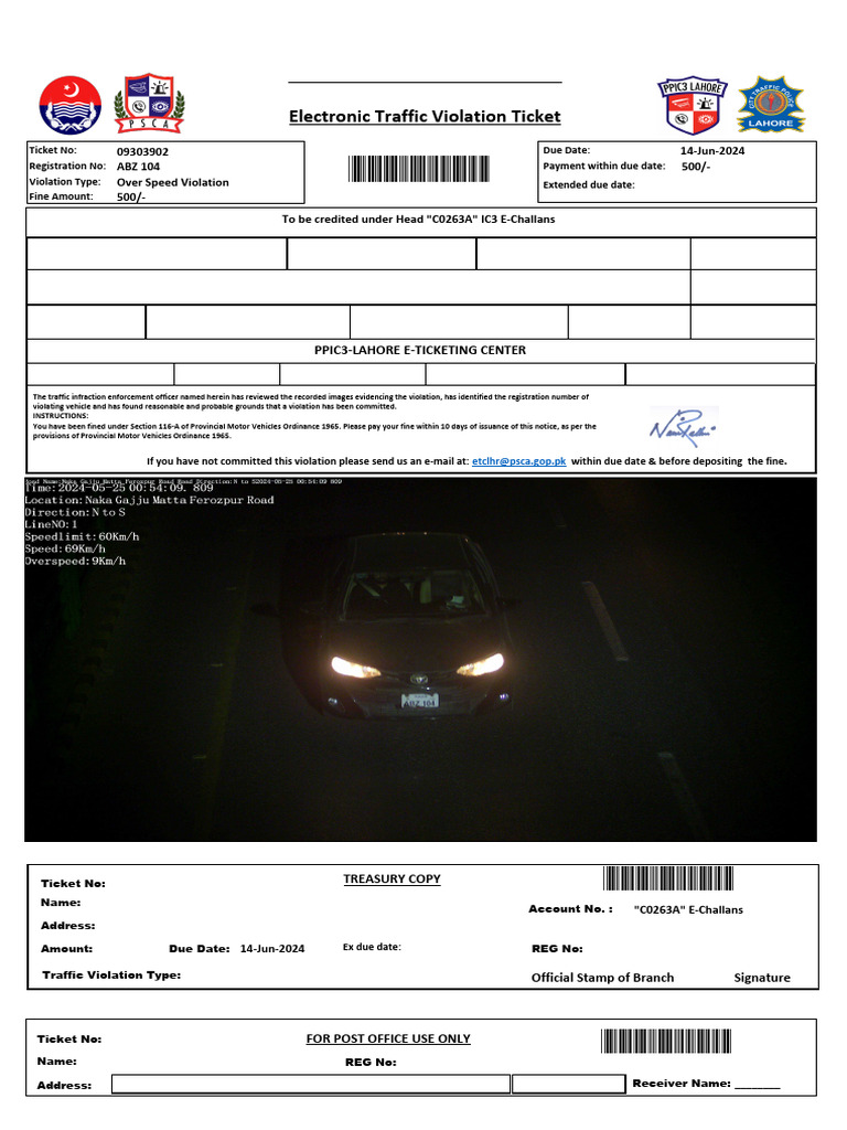 ABZ 104 | PDF | Traffic Ticket | Driving