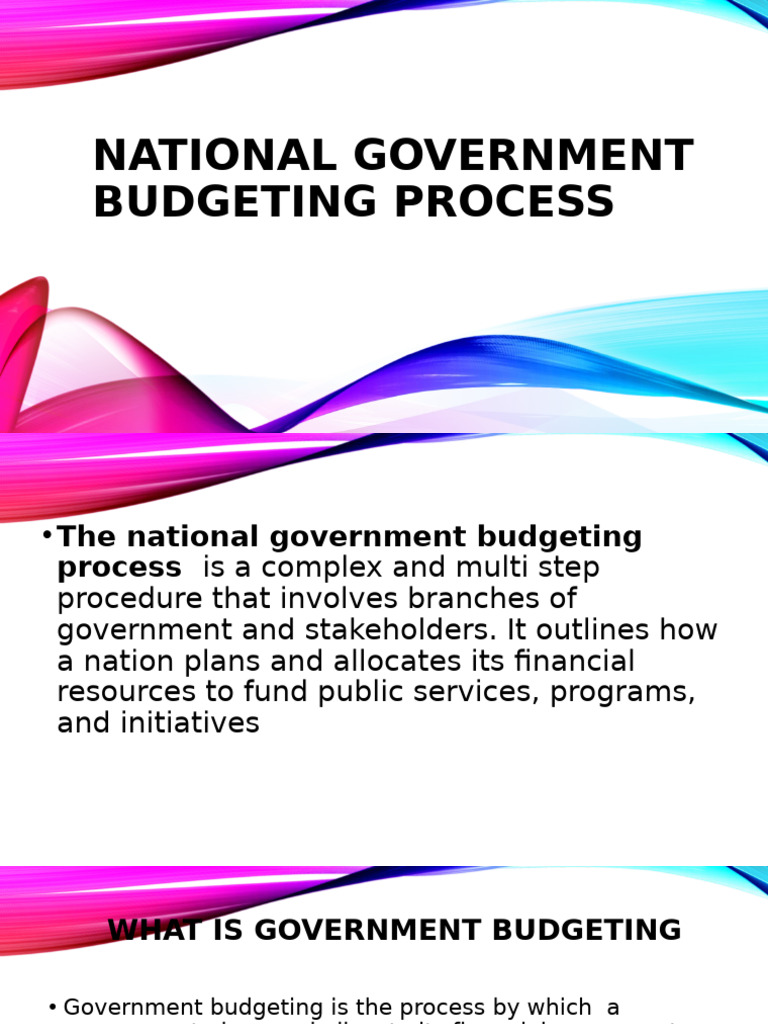 National Government Budgeting Process Reporter 11 - 071901 | PDF ...