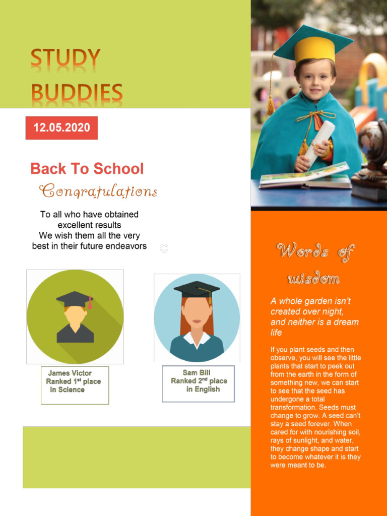 STUDY BUDDIES-NEWSLET | PDF