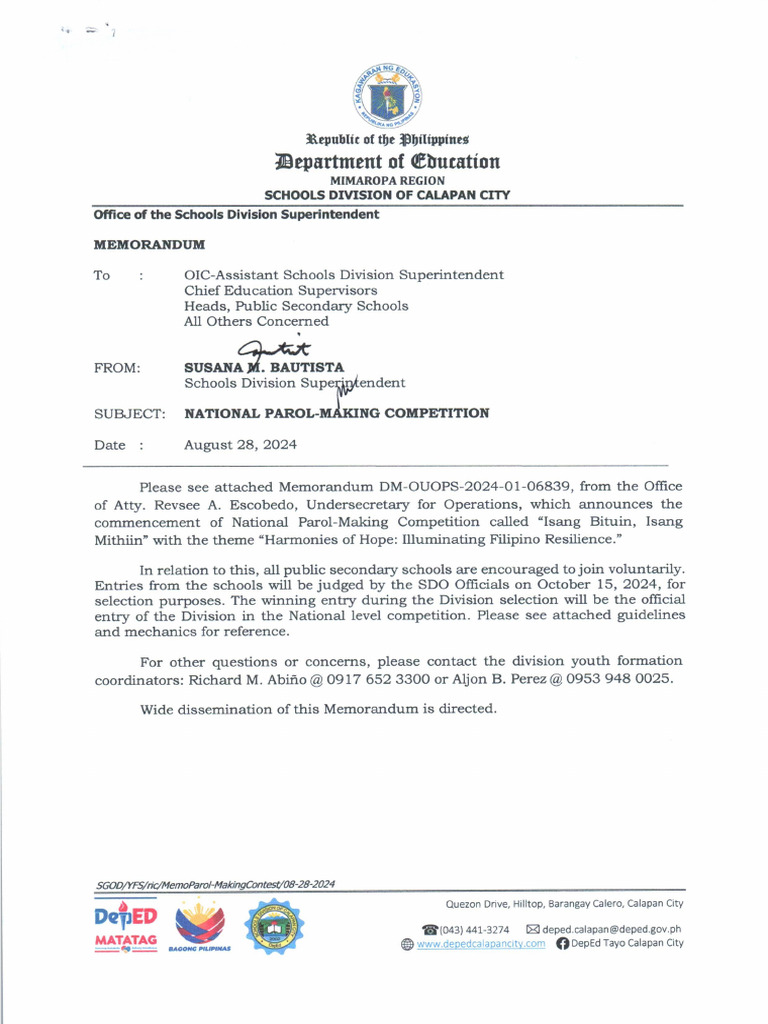 National-Parol-Making-Competition | PDF