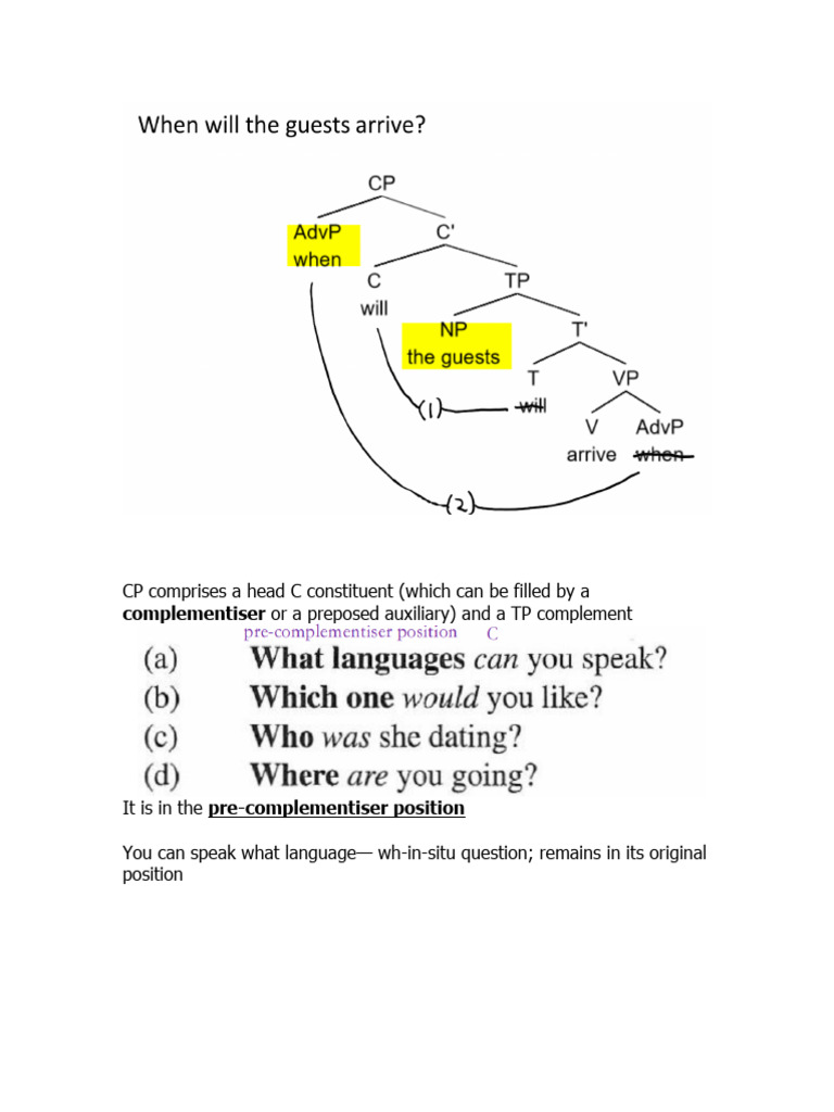 Syntax note_4 | PDF | Syntax | Grammar