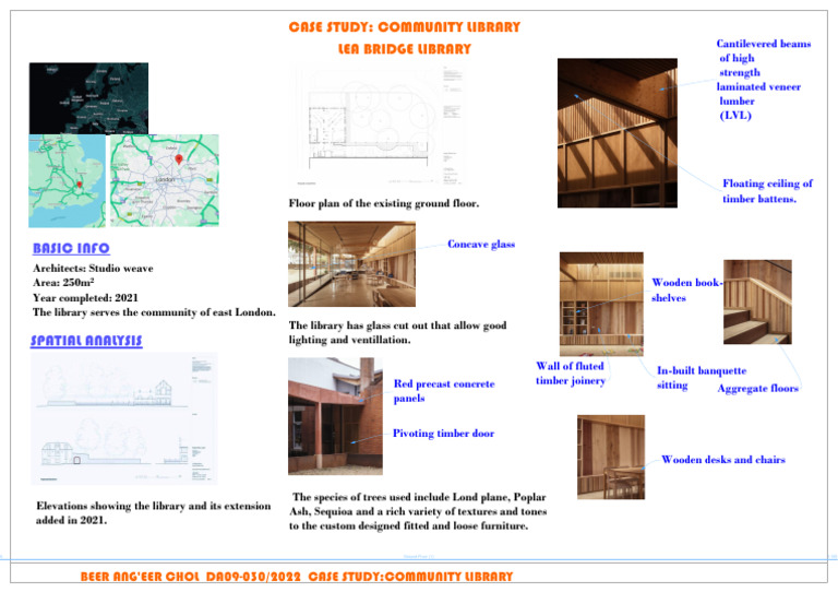 Lea Bridge Library Design Case Study | PDF | Lumber | Queensland ...