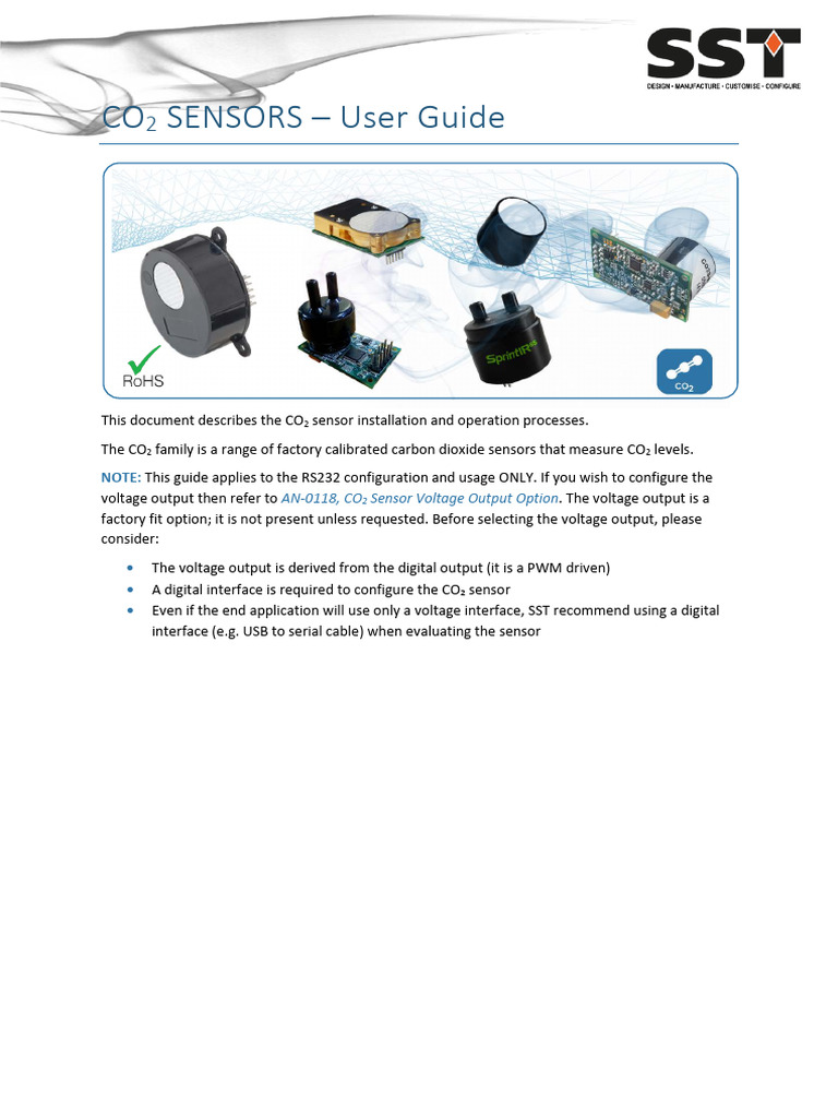 CO2-Sensors-User-Guide | PDF | Ascii | Sensor
