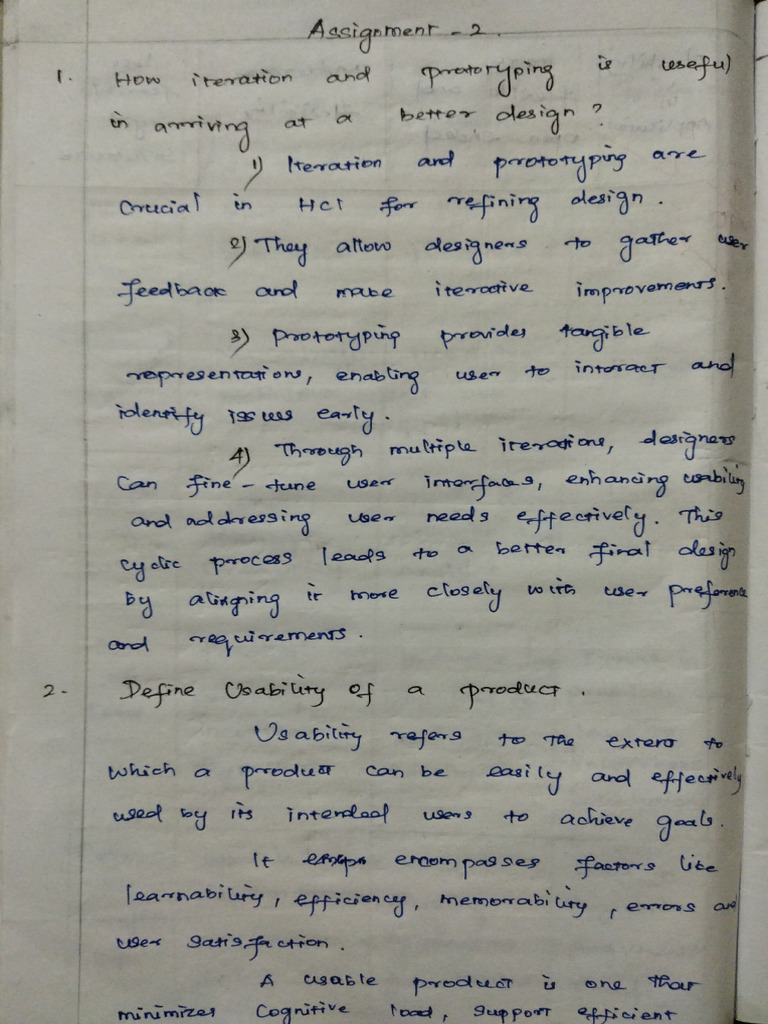 Hci Assignment 2 | PDF