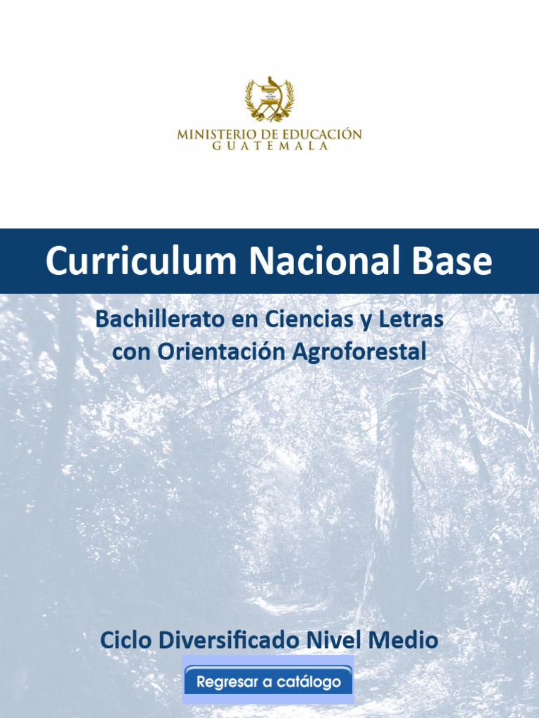 CNB - CCLL - Agroforestal | PDF | Plan de estudios | Aprendizaje