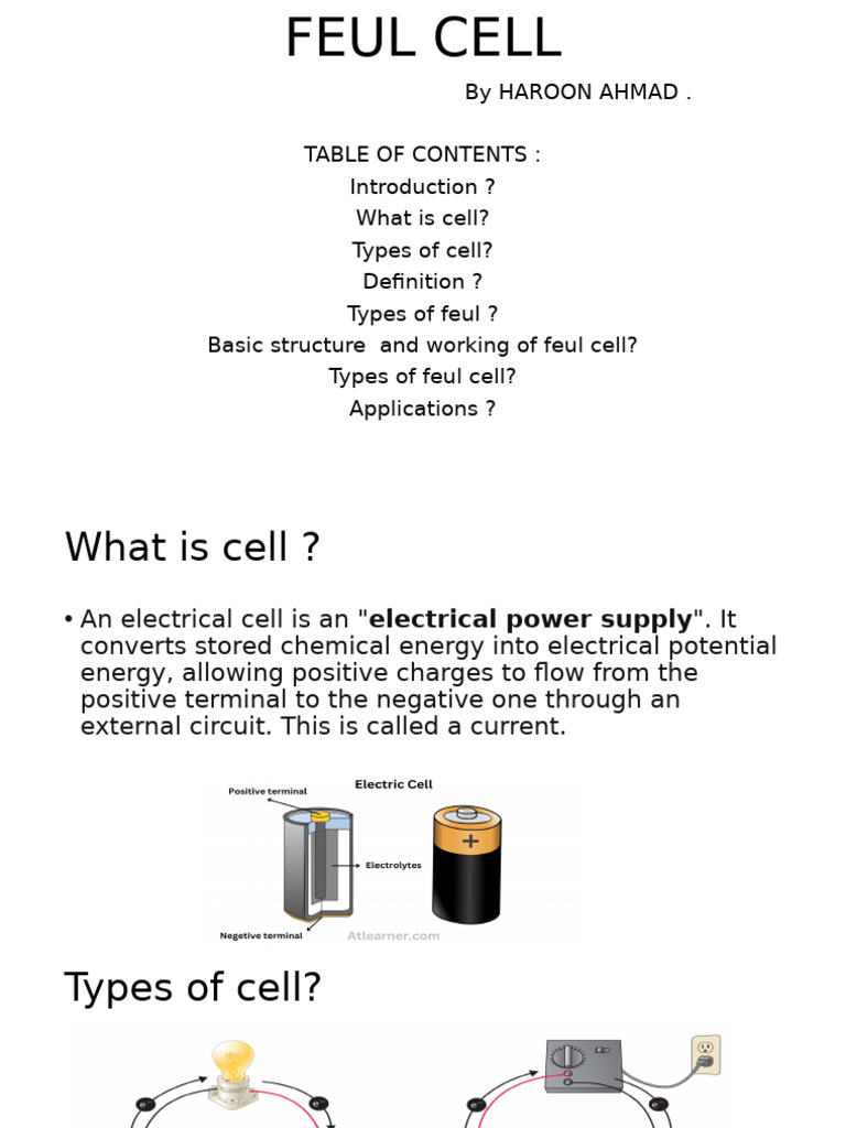 PresentationFEUL CELL | PDF | Science & Mathematics